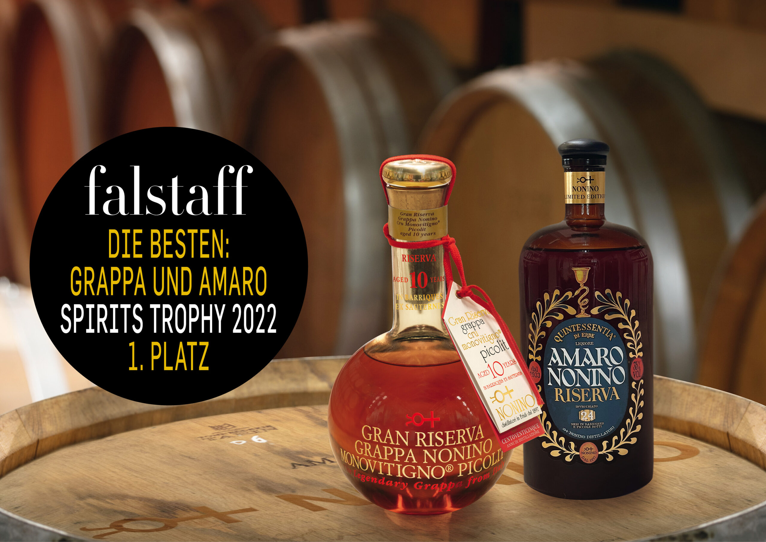 Nonino triumphiert beim Falstaff Spirits Trophy 2022 - Grappa Nonino